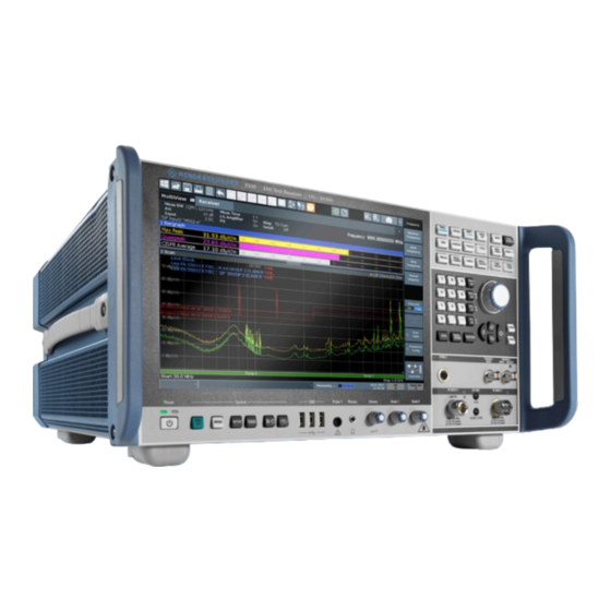 R&S ESW26 USER MANUAL Pdf Download | ManualsLib