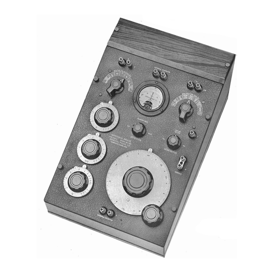 GENERAL RADIO COMPANY 650-A OPERATING INSTRUCTIONS MANUAL Pdf Download ...
