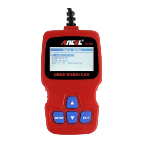Ancel Ad310 User Manual