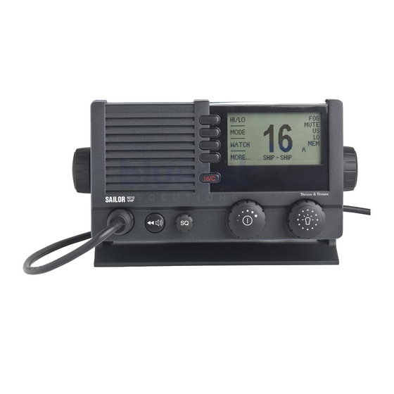 THRANE&THRANE SAILOR 6210 VHF INSTALLATION MANUAL Pdf Download | ManualsLib
