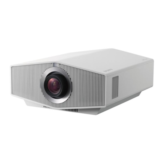 SONY VPL-XW5000 HELP MANUAL Pdf Download | ManualsLib