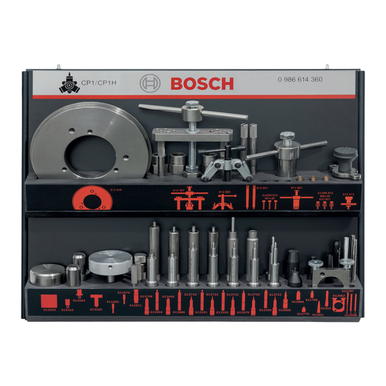 BOSCH CP1 MANUAL Pdf Download | ManualsLib