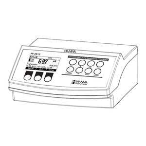 Hanna Instruments Hi 3512 Instruction Manual Pdf Download Manualslib