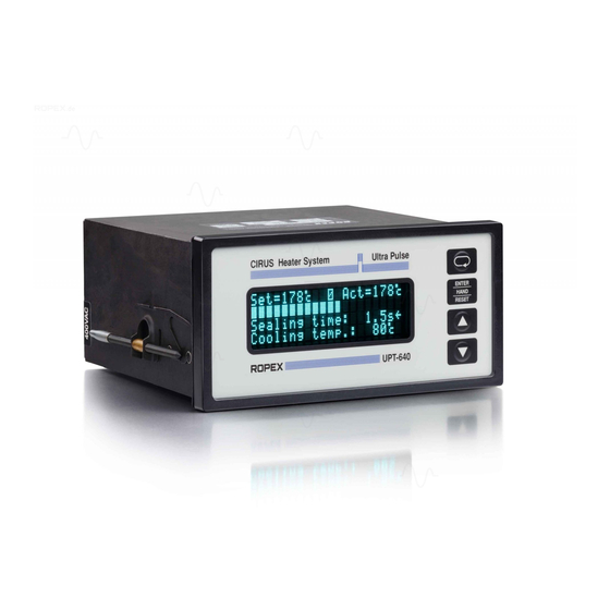 ROPEX CIRUS UPT-640 OPERATING INSTRUCTIONS MANUAL Pdf Download | ManualsLib