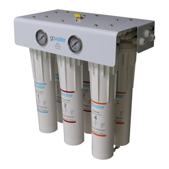 Gc water NEX RO 500 Manuals | ManualsLib