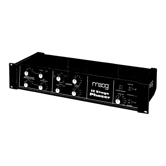 MOOG 12 STAGE PHASER OWNER'S MANUAL Pdf Download | ManualsLib