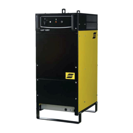 ESAB LAF 1251 INSTRUCTION MANUAL Pdf Download | ManualsLib