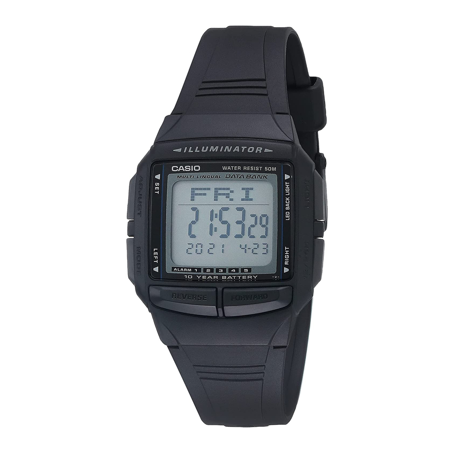 CASIO DB36-1AV WATCH OPERATION MANUAL | ManualsLib