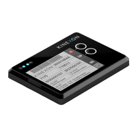 Kinexon ePaper Tag Manuals | ManualsLib