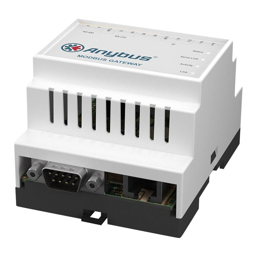 Anybus Modbus-TCP/RTU Gateway AB7702 User Manual | ManualsLib