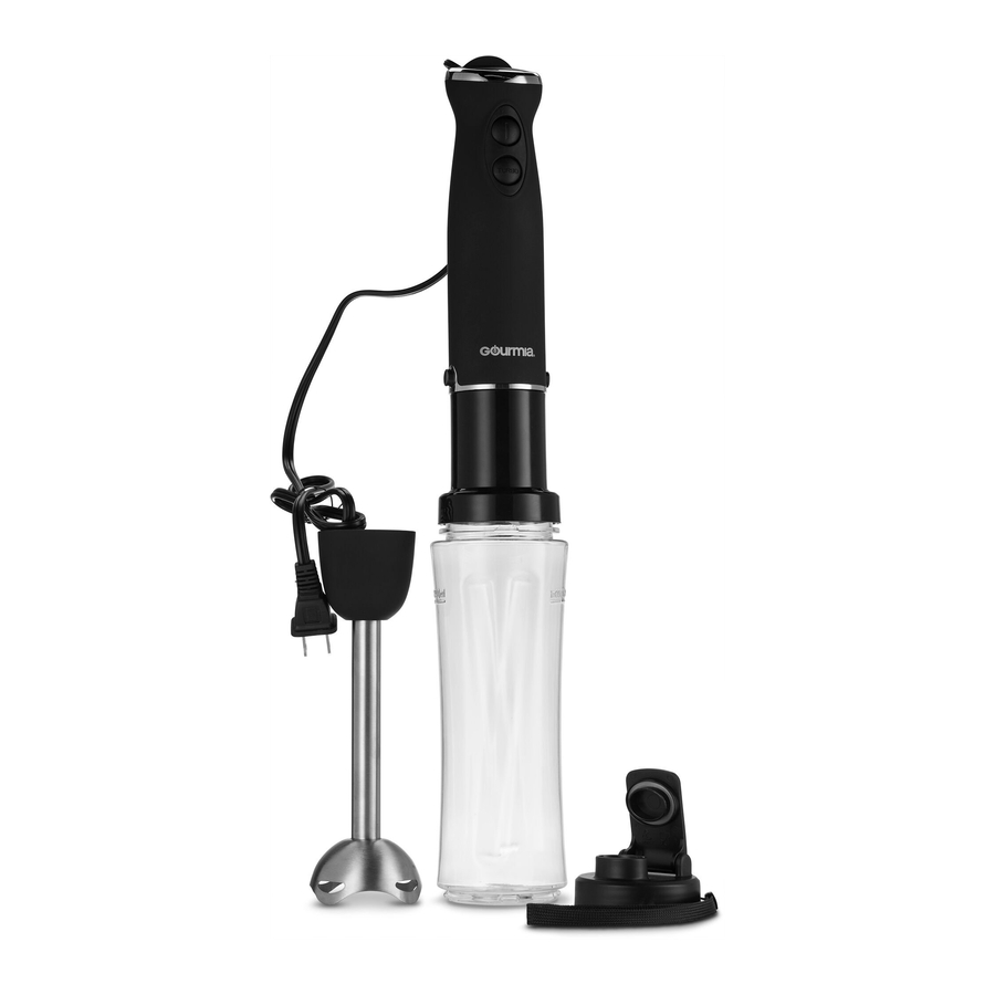 Gourmia GBJ190 - Handheld Immersion Blender & Personal Smoothie Maker ...