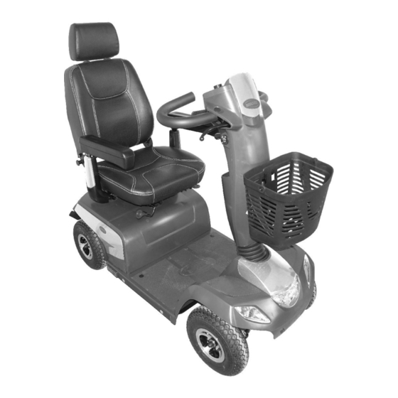 INVACARE ORION SERIES SCOOTER USER MANUAL | ManualsLib