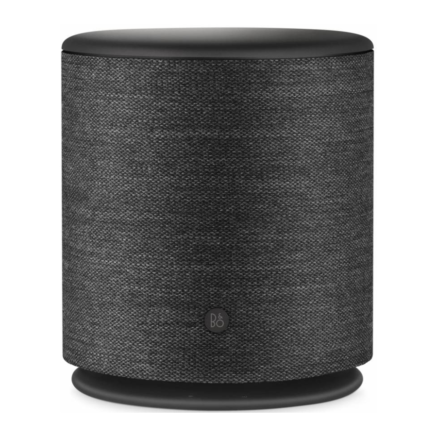 Bang & Olufsen Beoplay M5 - Wireless Speaker System Manual | ManualsLib