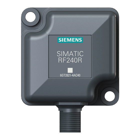SIEMENS SIMATIC IDENT RF200 SYSTEM MANUAL Pdf Download | ManualsLib