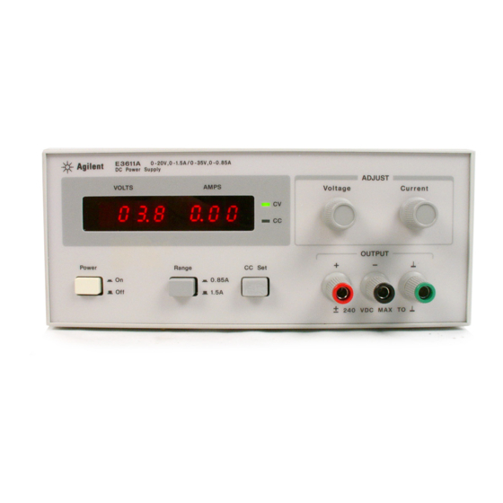 HP E3610A OPERATING AND SERVICE MANUAL Pdf Download | ManualsLib