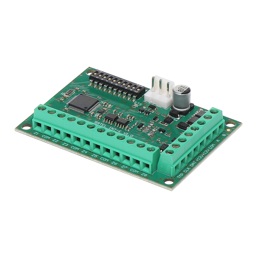 Satel INT-E - Zone Expander Manual | ManualsLib