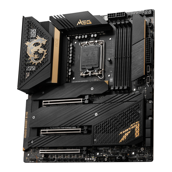 MSI MEG Z690 ACE USER MANUAL Pdf Download | ManualsLib