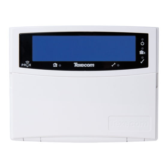 TEXECOM PREMIER ELITE LCDLP-W INSTALLATION MANUAL Pdf Download | ManualsLib