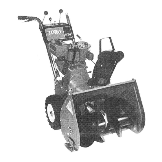 Toro 524 Manuals | ManualsLib