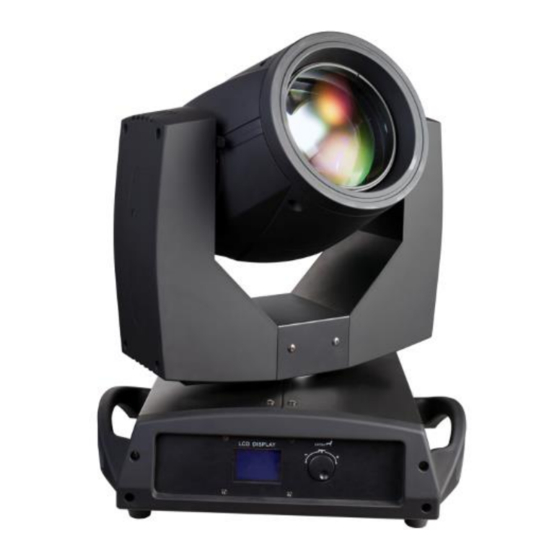 TJ LIGHTING SOLUTIONS SHARPY BEAM 5R USER MANUAL Pdf Download | ManualsLib