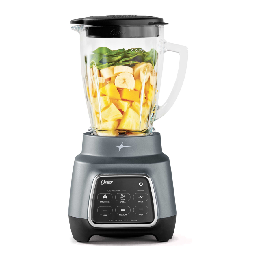 Oster BLSTJJ-GT0, BLSTJJ-BNT - Power Blender with Touchscreen Technology Manual | ManualsLib