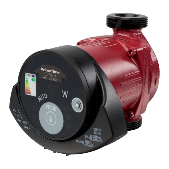 Primaflow CPA series Manuals | ManualsLib