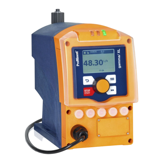 PROMINENT GAMMA XL OPERATING INSTRUCTIONS MANUAL Pdf Download | ManualsLib