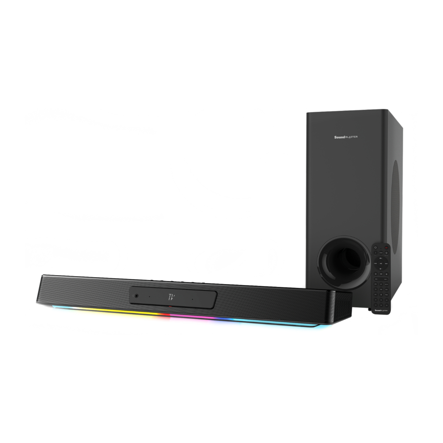 Creative Sound Blaster Katana V2 - Gaming Soundbar Manual | ManualsLib