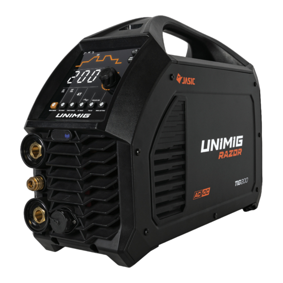UNIMIG RAZOR TIG 200 ACDC OPERATING MANUAL Pdf Download | ManualsLib