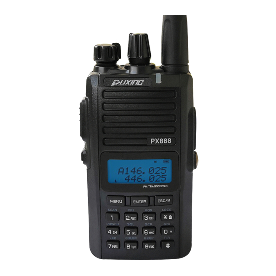 PUXING PX-888 USER MANUAL Pdf Download | ManualsLib
