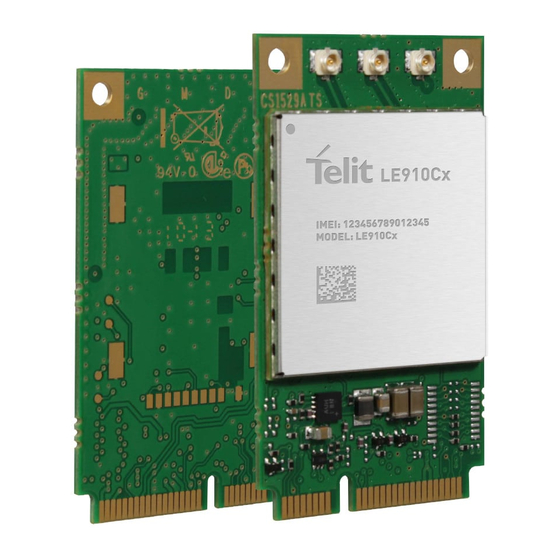 TELIT WIRELESS SOLUTIONS LE910C-EU SERIES HW USER MANUAL Pdf Download ...