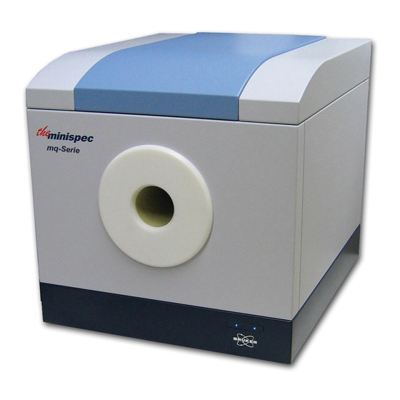 BRUKER MINISPEC LF50 USER MANUAL Pdf Download | ManualsLib