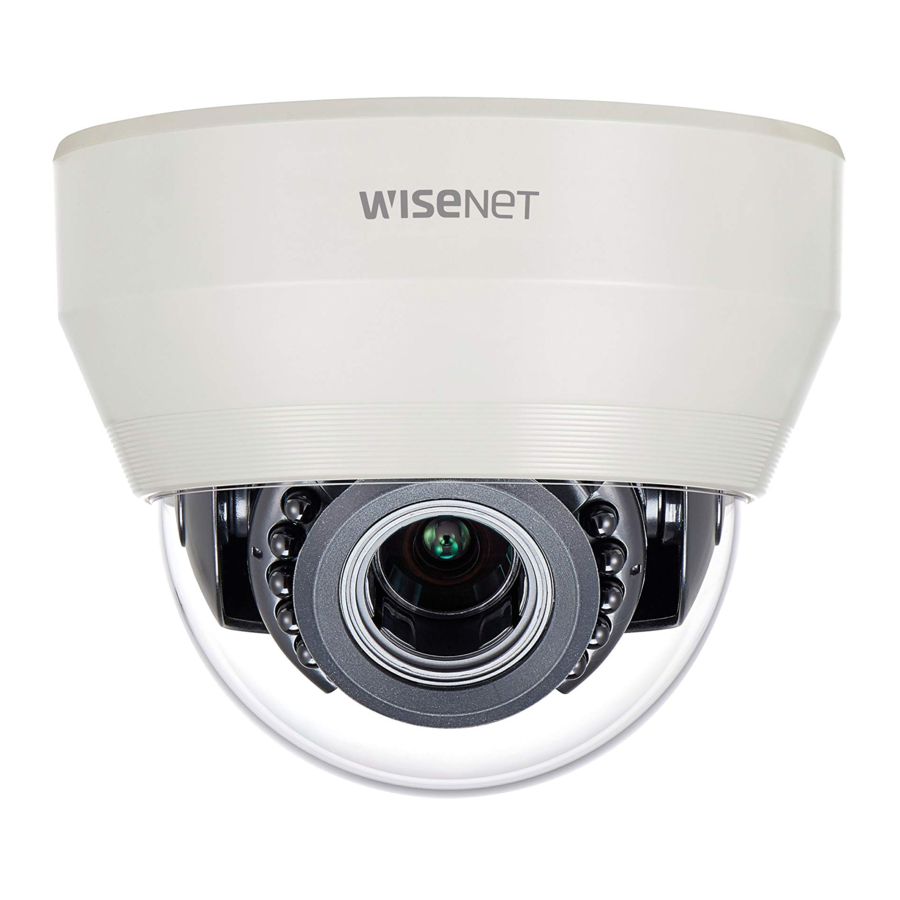 Wisenet SCD-6083R - High Resolution Dome Camera Quick Guide | ManualsLib