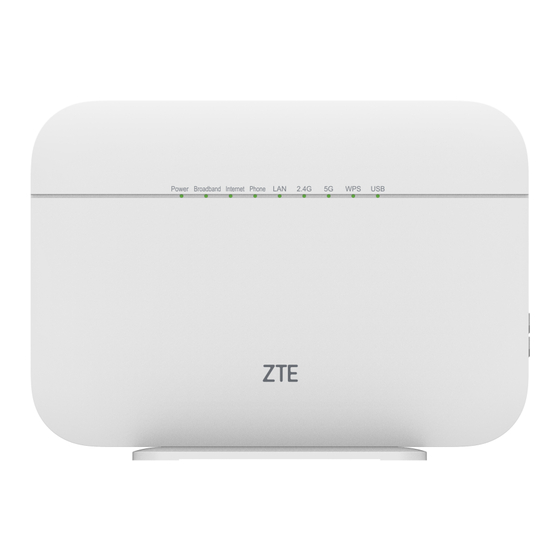 ZTE ZXHN H3600P USER MANUAL Pdf Download | ManualsLib