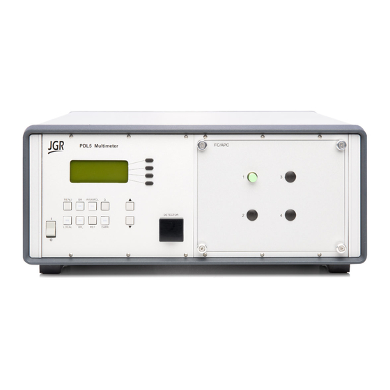 Jgr PDL 5 Multimeter Manuals