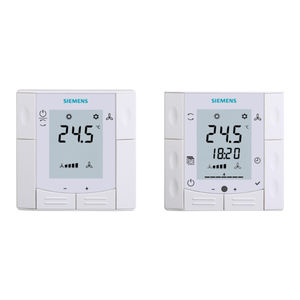 SIEMENS RDF400 SERIES THERMOSTAT MANUAL | ManualsLib