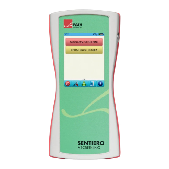 PATH MEDICAL SENTIERO HANDHELD QUICK START MANUAL Pdf Download | ManualsLib