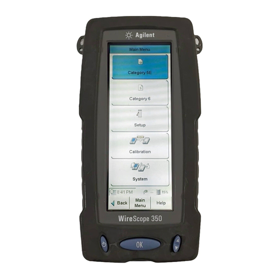 AGILENT TECHNOLOGIES WIRESCOPE 350 USER MANUAL Pdf Download | ManualsLib