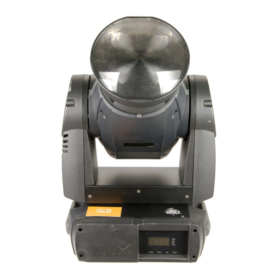 MARTIN MAC 250 BEAM INSTALLATION MANUAL Pdf Download | ManualsLib