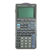 TEXAS INSTRUMENTS TI-82 MANUAL Pdf Download | ManualsLib