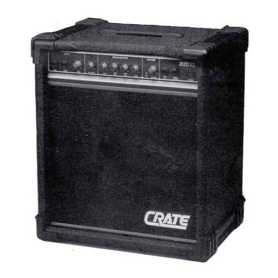 CRATE B20XL OWNER'S MANUAL Pdf Download | ManualsLib