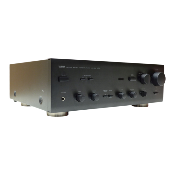 YAMAHA AX-550 RS OWNER'S MANUAL Pdf Download | ManualsLib