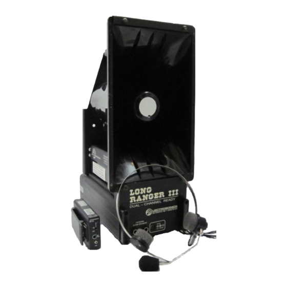 LECTROSONICS LONG RANGER III OPERATING INSTRUCTIONS AND TROUBLESHOOTING ...